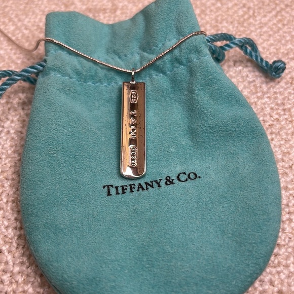 Tiffany & Co. | Jewelry | Tiffany Co Bar Necklace Silver | Poshmark